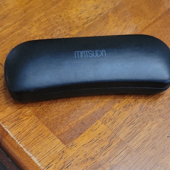 matsuda | Accessories | Matsuda Black Hard Eyeglass Case Clamshell ...